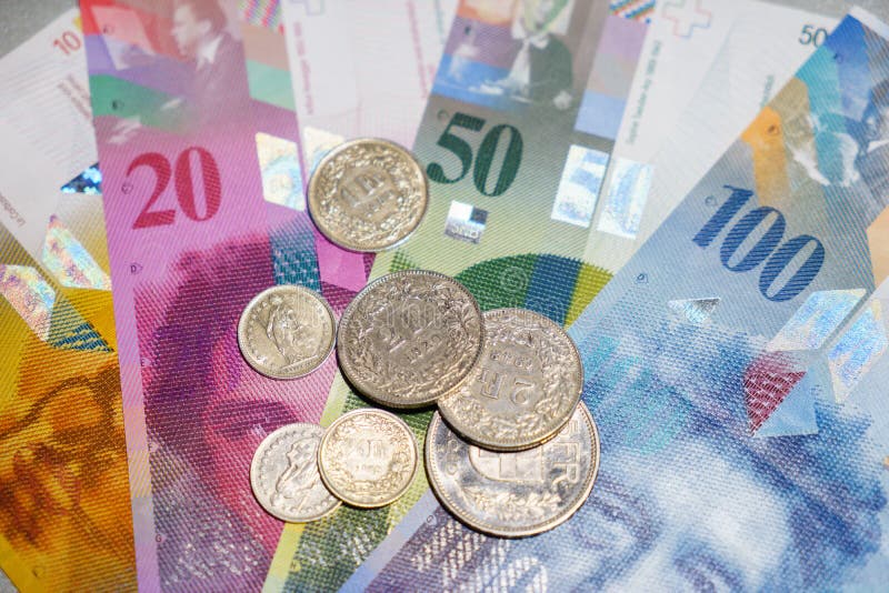 Swiss money stock image. Image of coinage, banking, account - 48181187