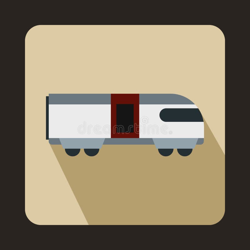 Swiss Mountain Train Icon, Flat Style Stock Vector - Illustration of ...