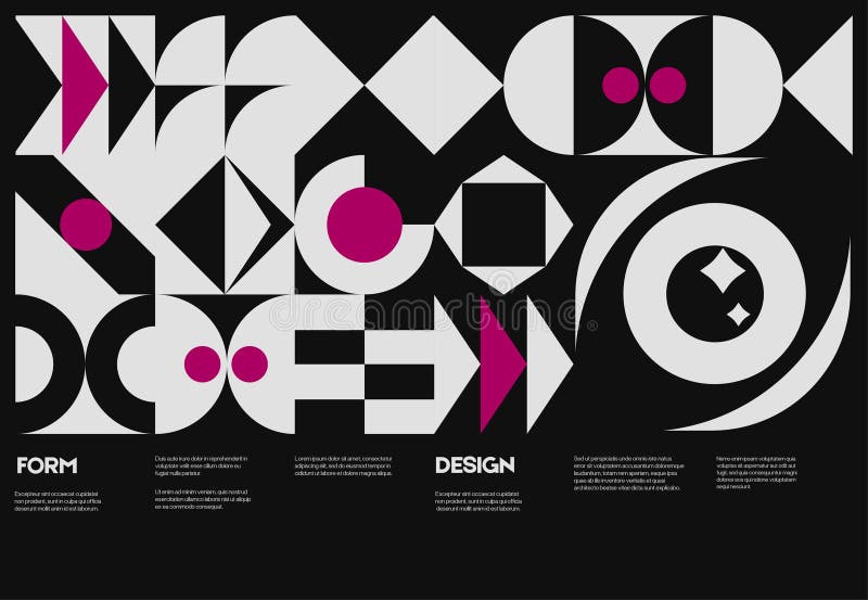 Swiss Poster Design Template Layout with Clean Typography and Minimal ...