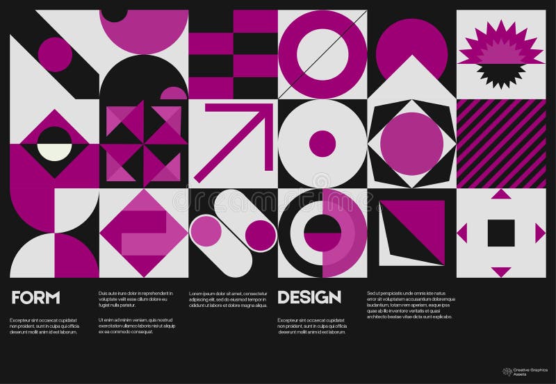 Swiss Poster Design Template Layout with Clean Typography and Minimal ...