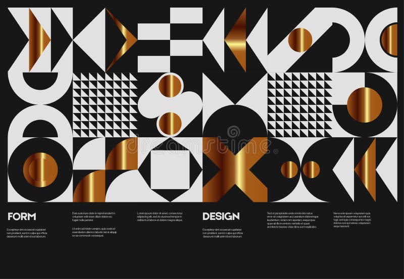 Swiss Poster Design Template Layout with Clean Typography and Minimal ...