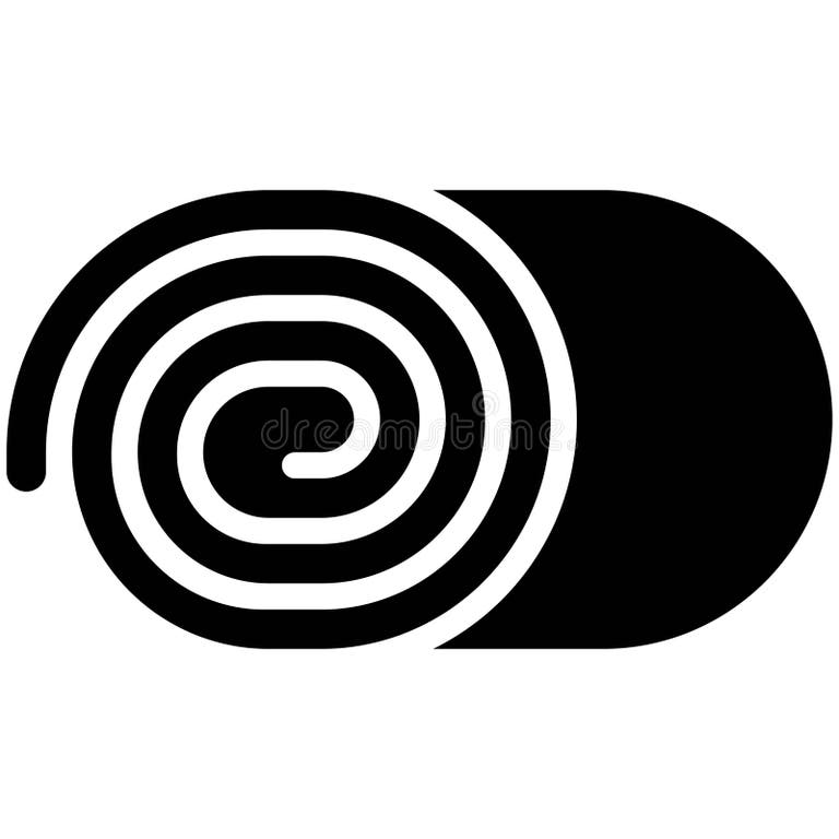 Swiss Roll Icon, Bakery and Baking Related Vector Stock Vector ...