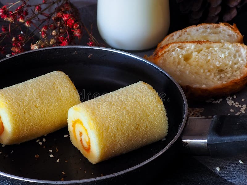 Swiss Roll, Jelly Roll. Snacks for Everyone Stock Image - Image of ...