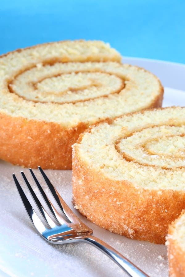 Jam roll cake slices stock image. Image of green, food - 7668921