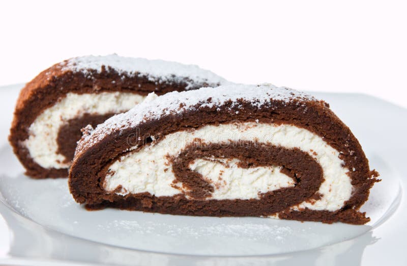Swiss roll stock image. Image of biscuit, food, cross - 83378567
