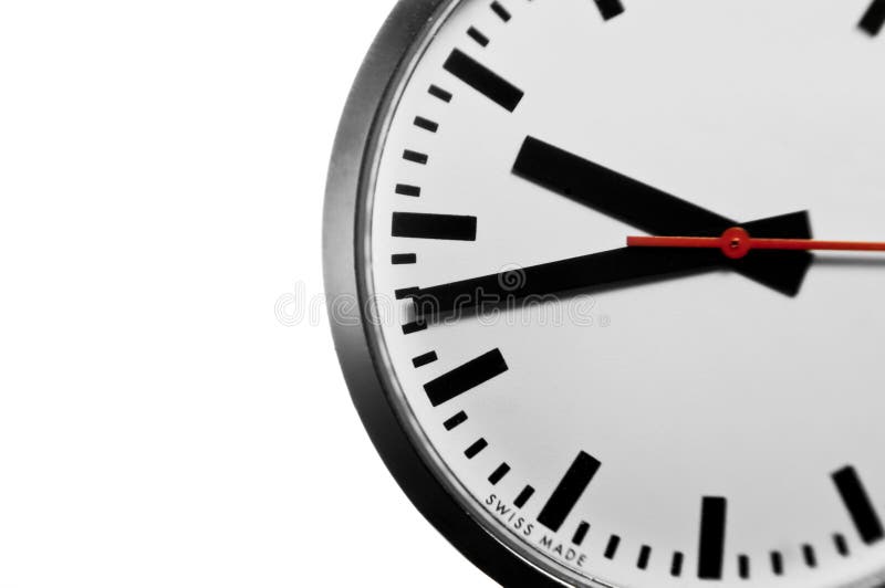 Swiss time stock photo. Image of modern, minute, isolated - 11278380