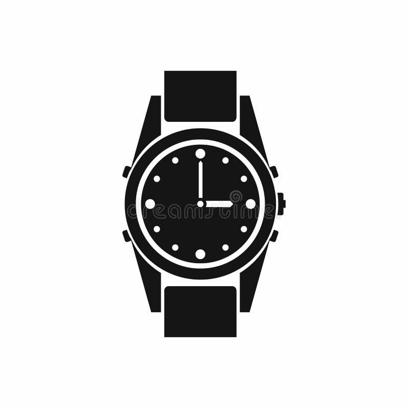 Swiss Watch Icon, Simple Style Stock Vector - Illustration of expensive ...