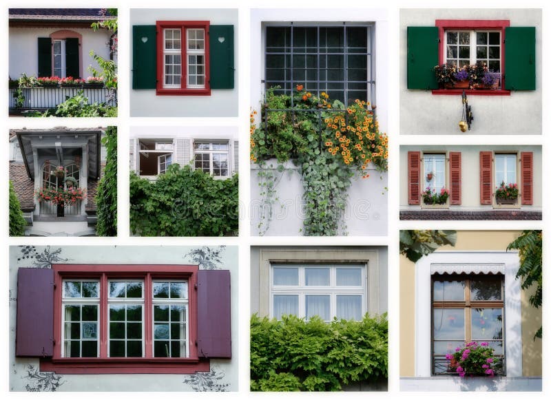 Swiss windows stock photo. Image of front, collection - 23808374