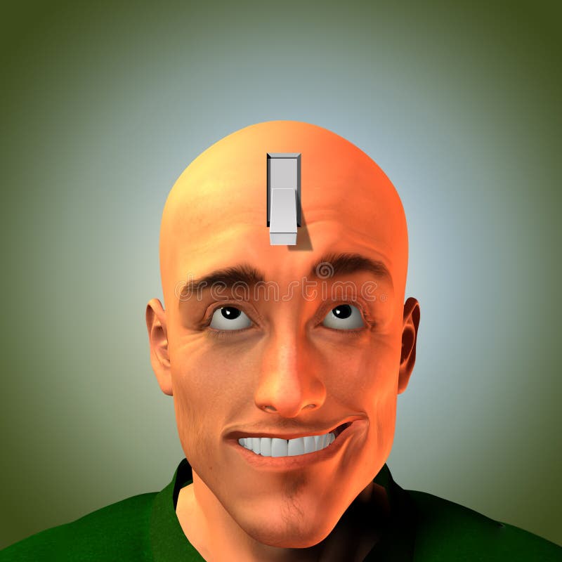 3d Man Head Switch Concept Stock Illustrations – 18 3d Man Head Switch ...