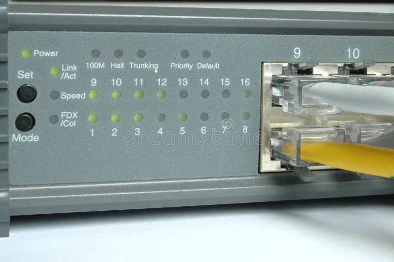 Switch stock photo. Image of switch, ethernet, cable, plugs - 45490
