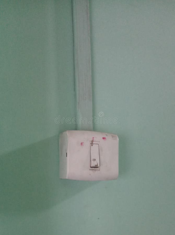 A Switch Board Placed in a Wall Stock Image - Image of switch, board ...