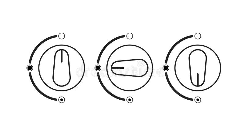 Switch Button Control, Isolated Vector Icon Illustration Stock Vector ...