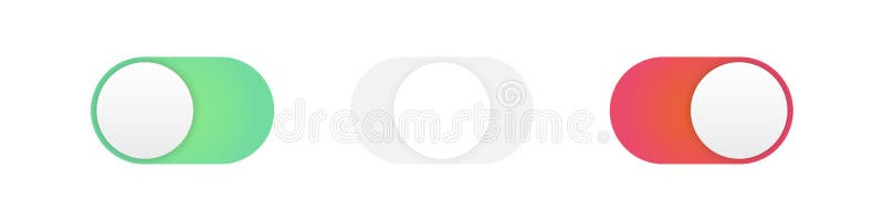 Switch Button. on Off UI Symbols, Active and Inactive Interface ...