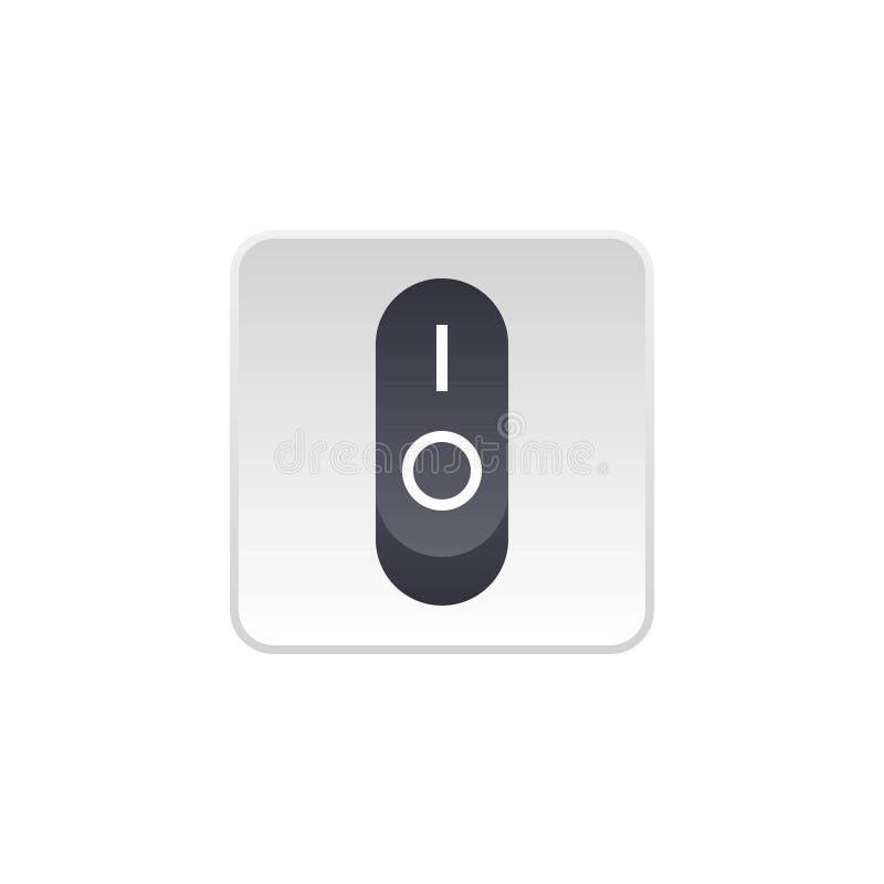 Switch Button or Turn on Turn Off Power Stock Vector - Illustration of ...