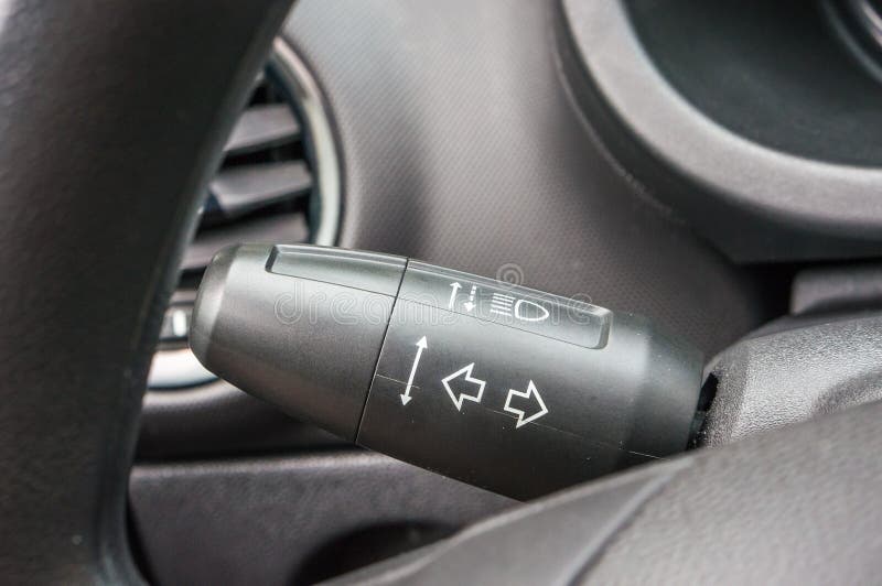 Switch in the car stock image. Image of wheel, transportation - 52836391