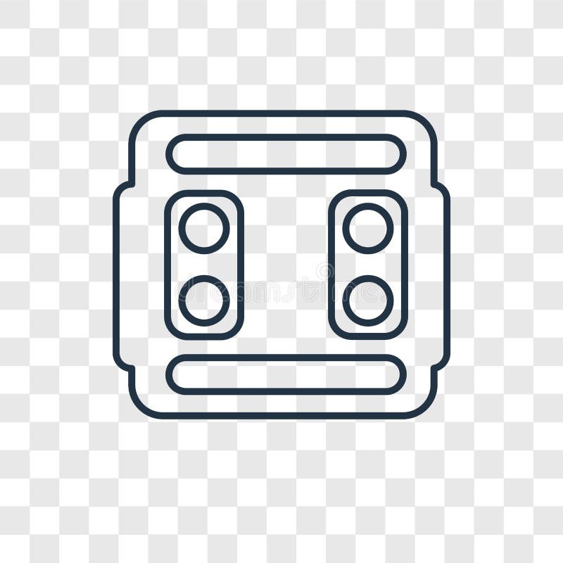 Switch Concept Vector Linear Icon Isolated on Transparent Background ...