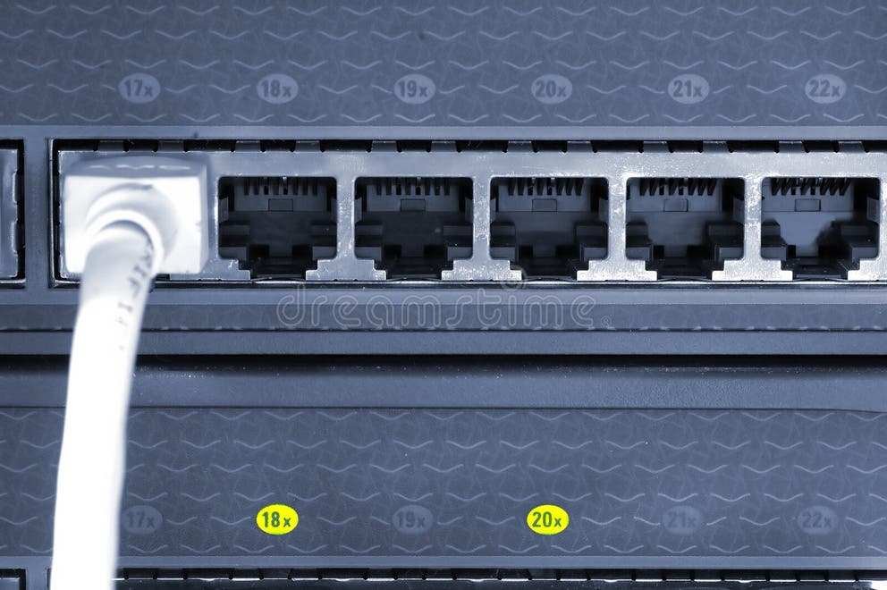 Switch connections stock image. Image of structured, rack - 651579