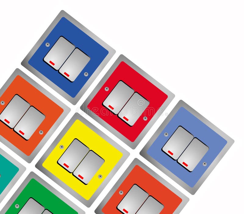 Twist switch stock vector. Illustration of abstract, energy - 8256698