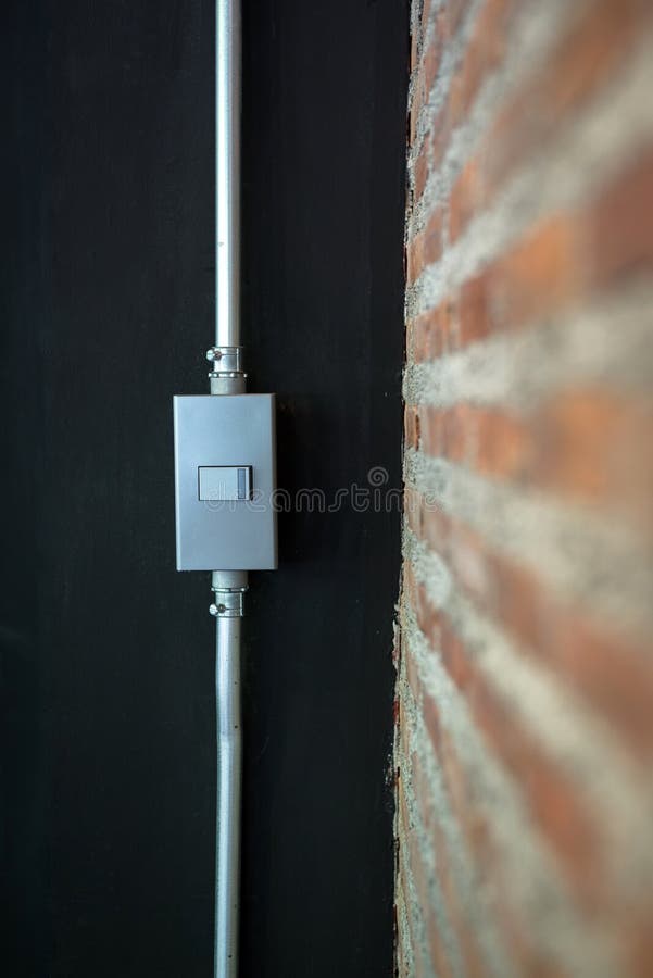 Switch Control Box on the Back Wall Stock Photo - Image of connect ...