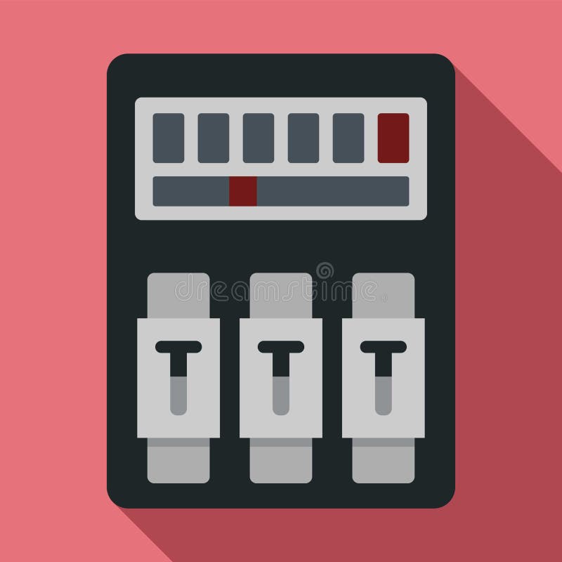 Switch Electrical Device Icon, Flat Style Stock Vector - Illustration ...