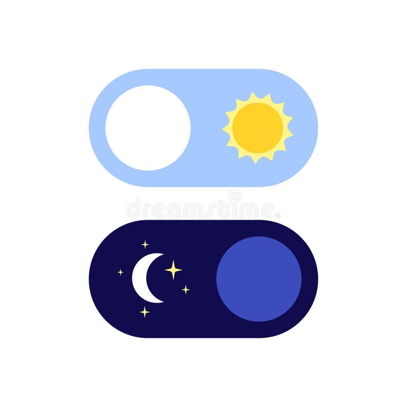 Slider Day Night stock illustration. Illustration of active - 257493154