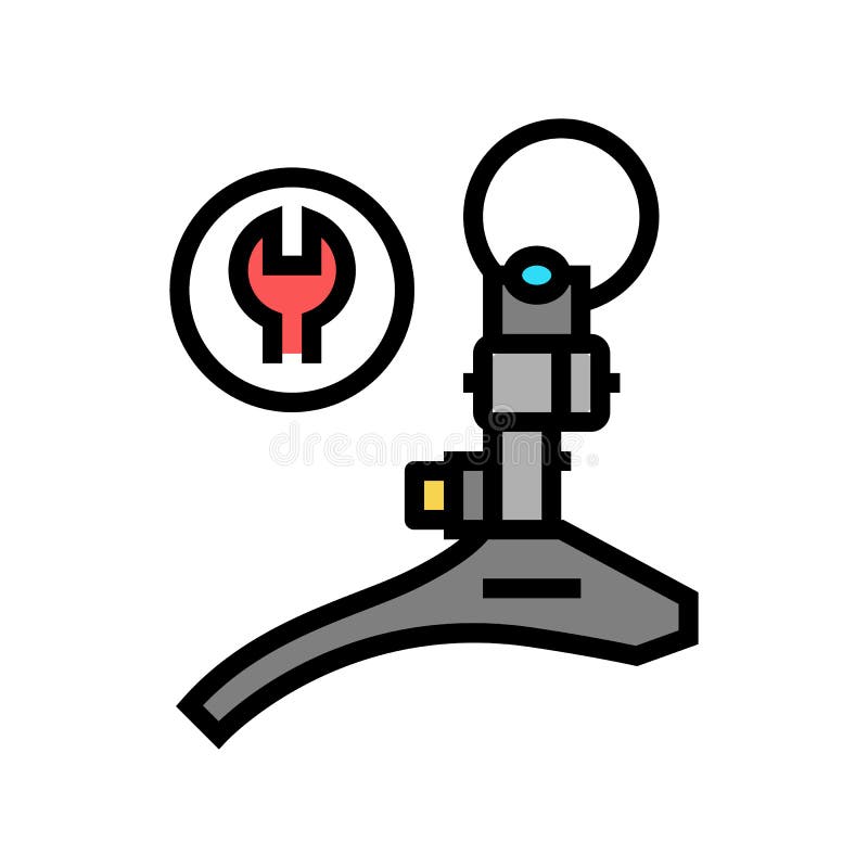 Switch Front Adjustment and Replacement Color Icon Vector Illustration ...