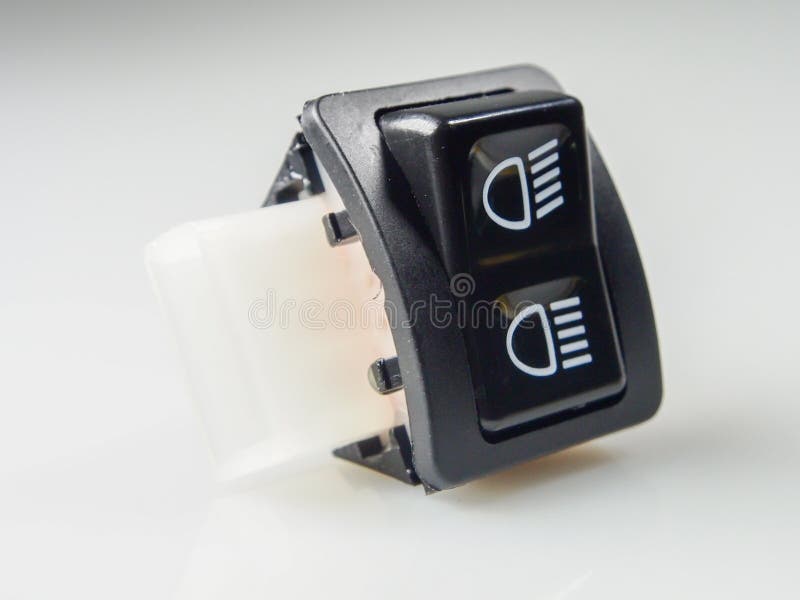 Switch on the Front Light, High Low Motorcycle Stock Image - Image of ...