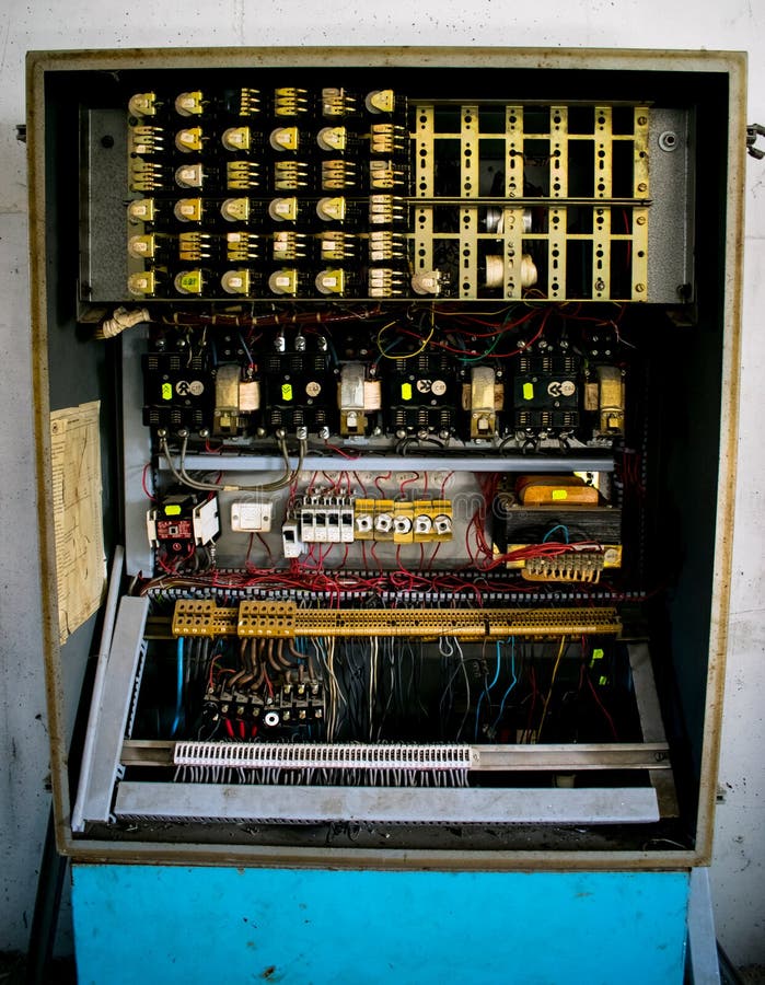 Switch Fuse Box Electric Old Vintage. Out of Order Old Not Functional ...