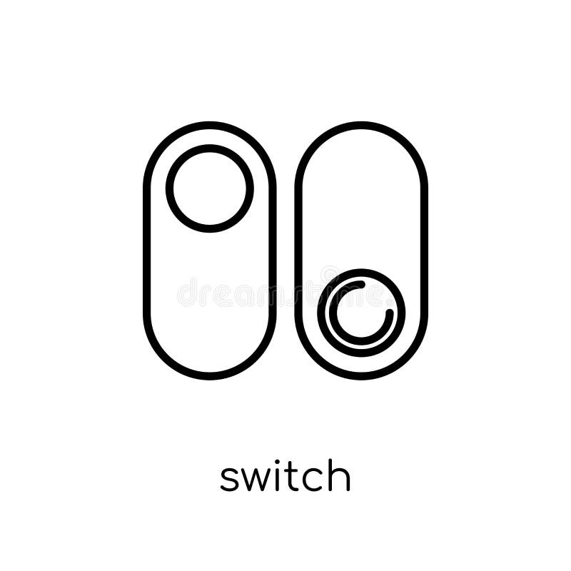 Switch Icon Vector Sign and Symbol Isolated on White Background, Switch ...