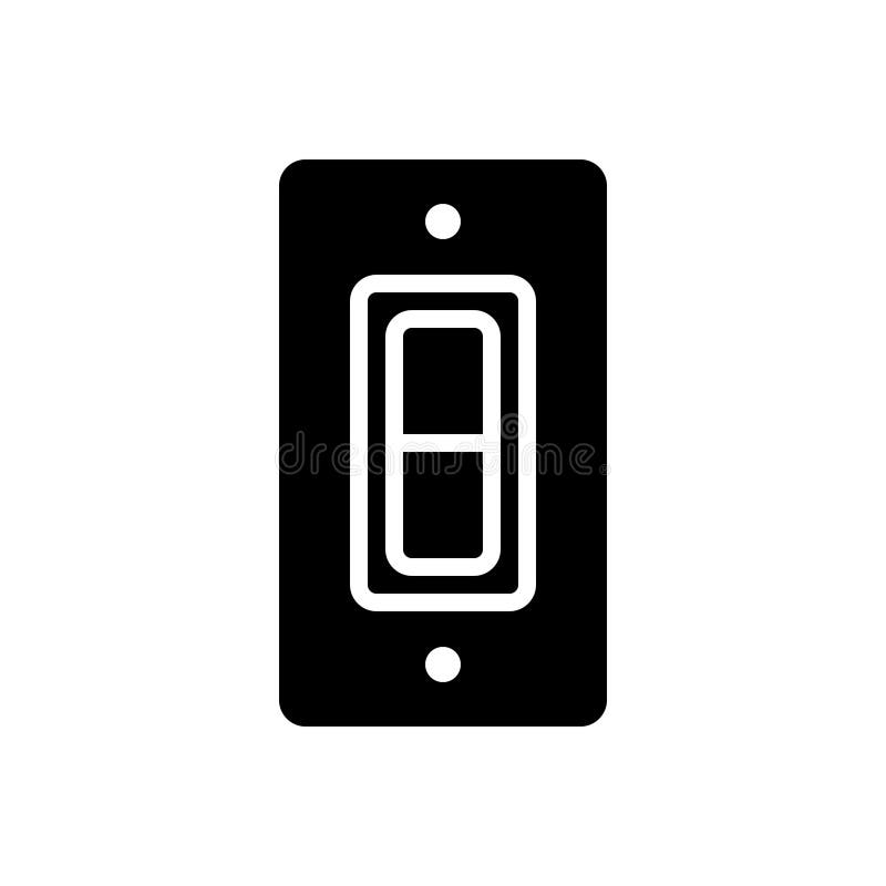 Black Solid Icon for Switch, Control and Circuit Stock Vector ...