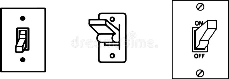 Switch Icon On White Background Stock Illustration - Illustration of ...