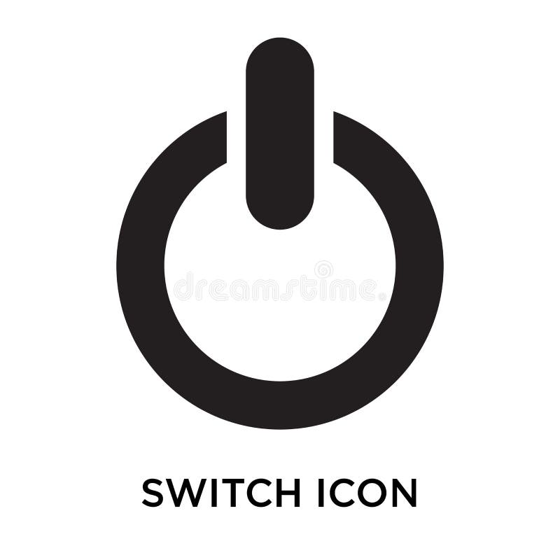 Switch Icon Vector Sign and Symbol Isolated on White Background, Switch ...