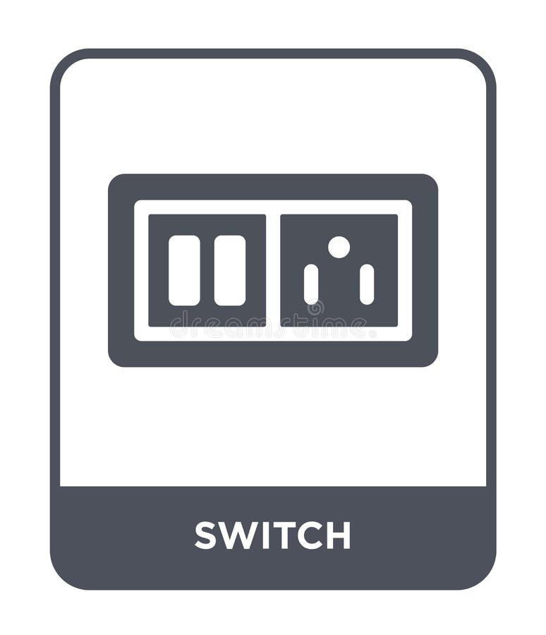Switch Icon in Trendy Design Style. Switch Icon Isolated on White ...