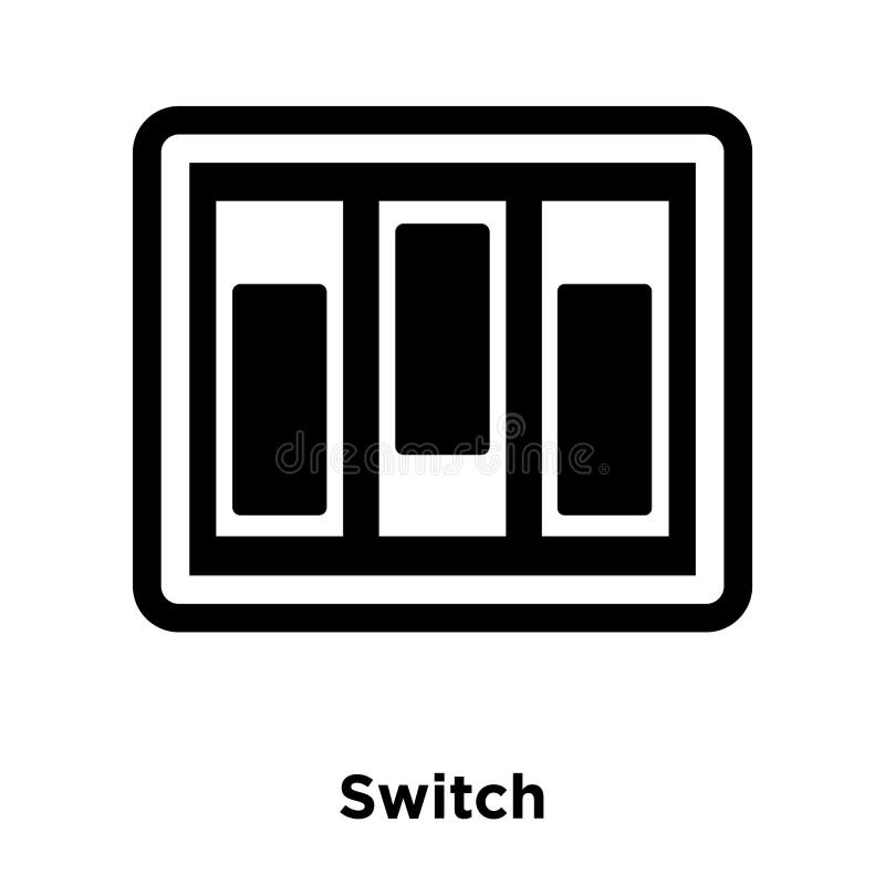 Switch Icon Vector Sign and Symbol Isolated on White Background, Switch ...