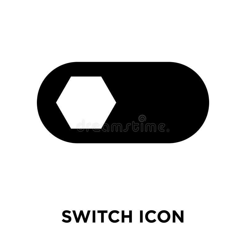 Switch Icon Vector Isolated on White Background, Logo Concept of Stock ...