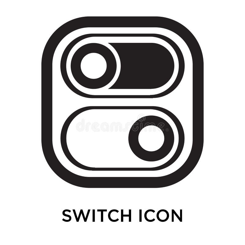 Switch Icon Vector Sign and Symbol Isolated on White Background, Switch ...