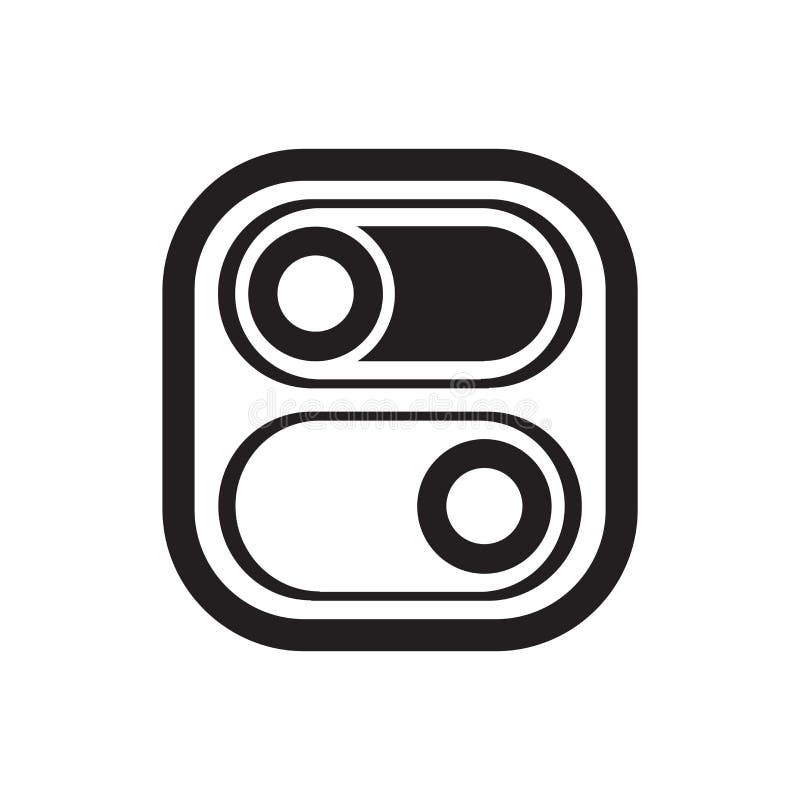 Switch Vector Icon on Transparent Background, Switch Logo Design Stock ...