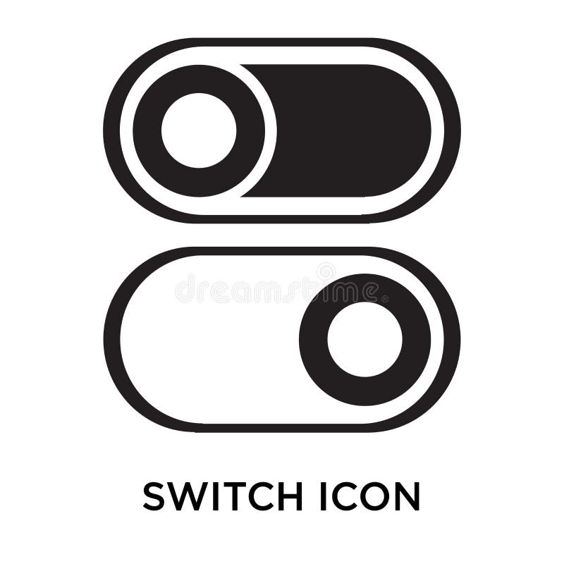 Switch Icon Vector Sign and Symbol Isolated on White Background, Switch ...