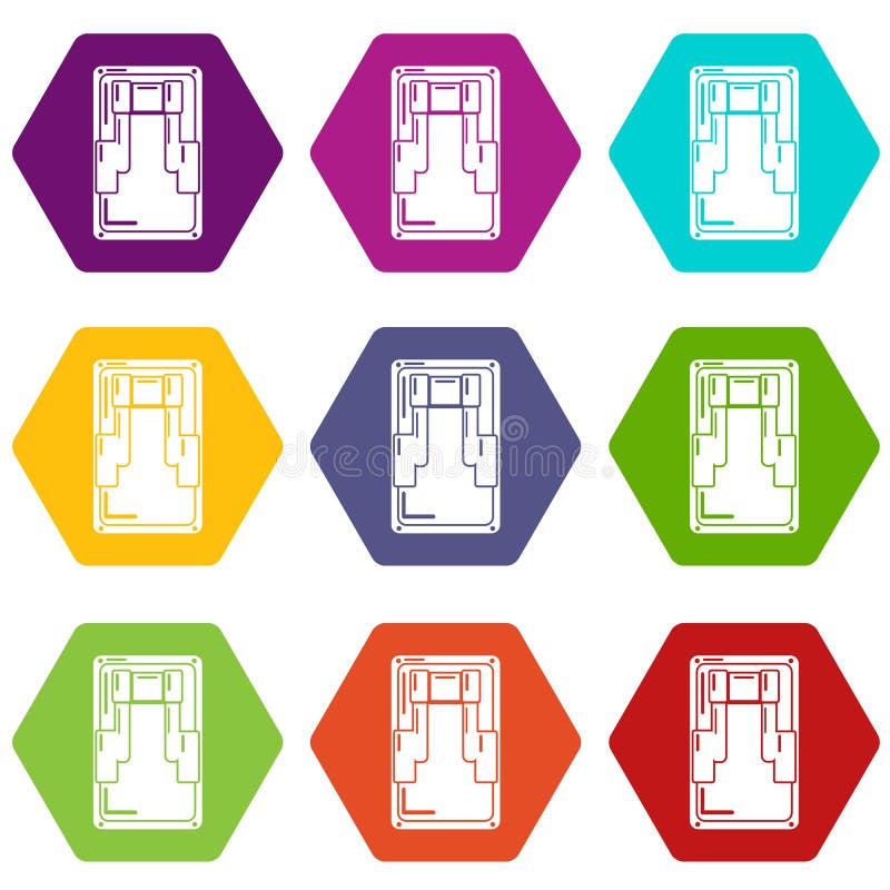 Switch icons set 9 stock illustration. Illustration of transportation ...