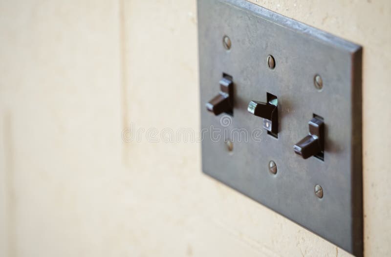 Switch of the Wall of the Room Stock Image - Image of light, scene ...