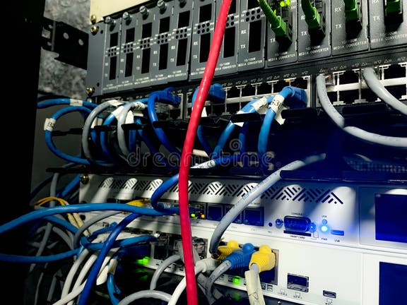 Switch and Networking Server Telecom, Network, Fiber Network Server ...