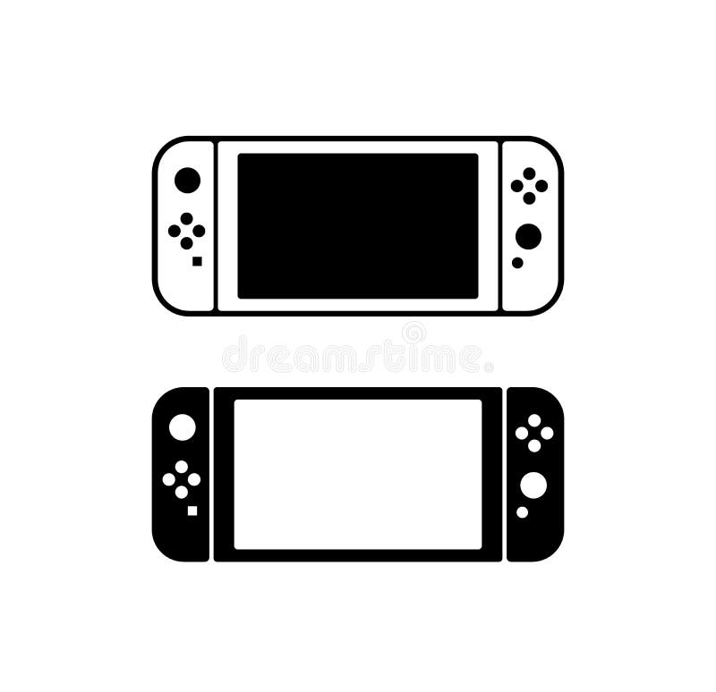 Switch Nintendo. ícone Do Modelo De Design Do Controlador De Jogo ...