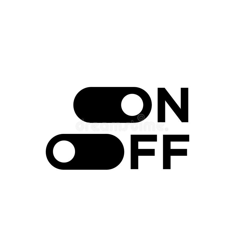 Switch on Off Button Icon Logo Design Stock Illustration - Illustration ...