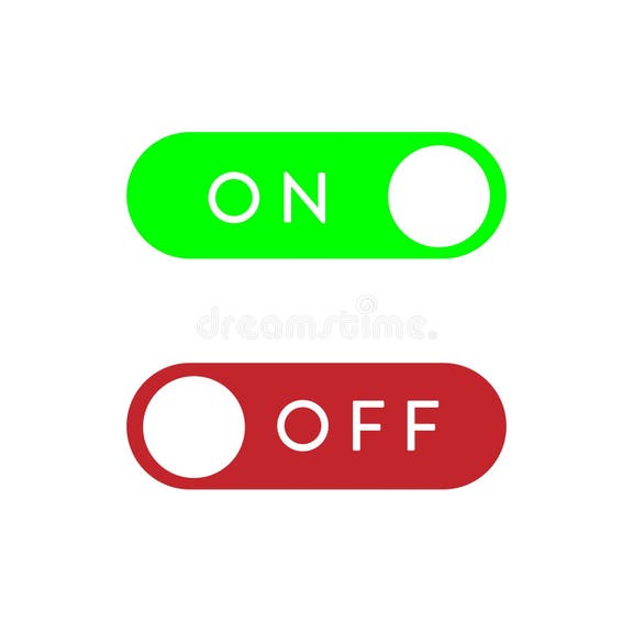 Switch on Off Button Icon, Vector Illustration Stock Vector ...