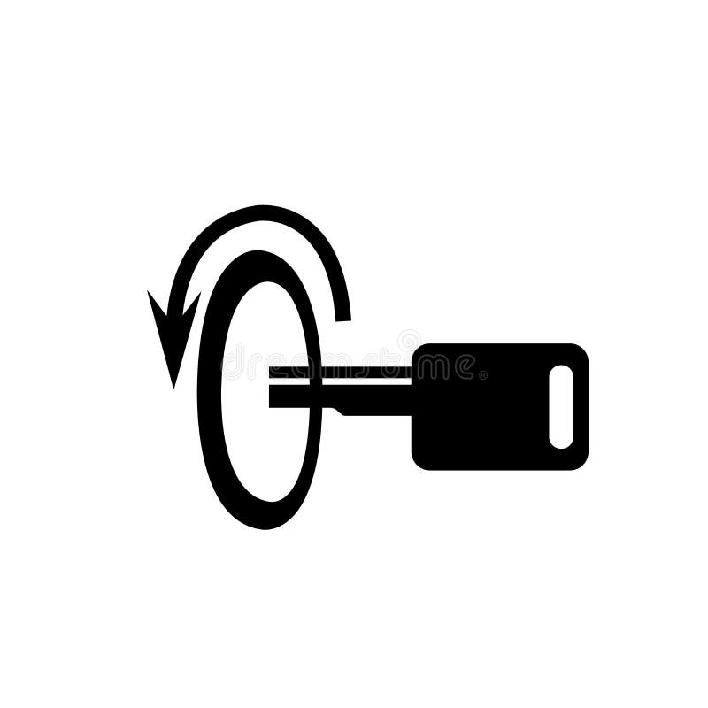Switch Off Engine Black Icon,Vector Illustration, Isolated on White ...