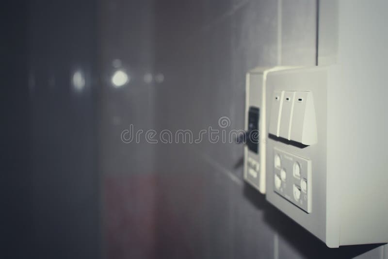 Switch on - Off Light with Plug Outlet and Breaker Electrical Appliance ...