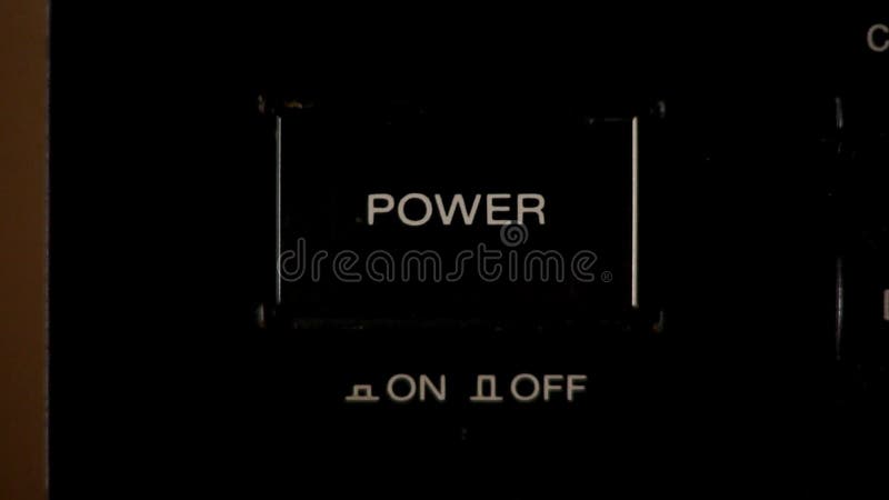 Switch on and off 4 stock video. Video of control, digital - 346702787