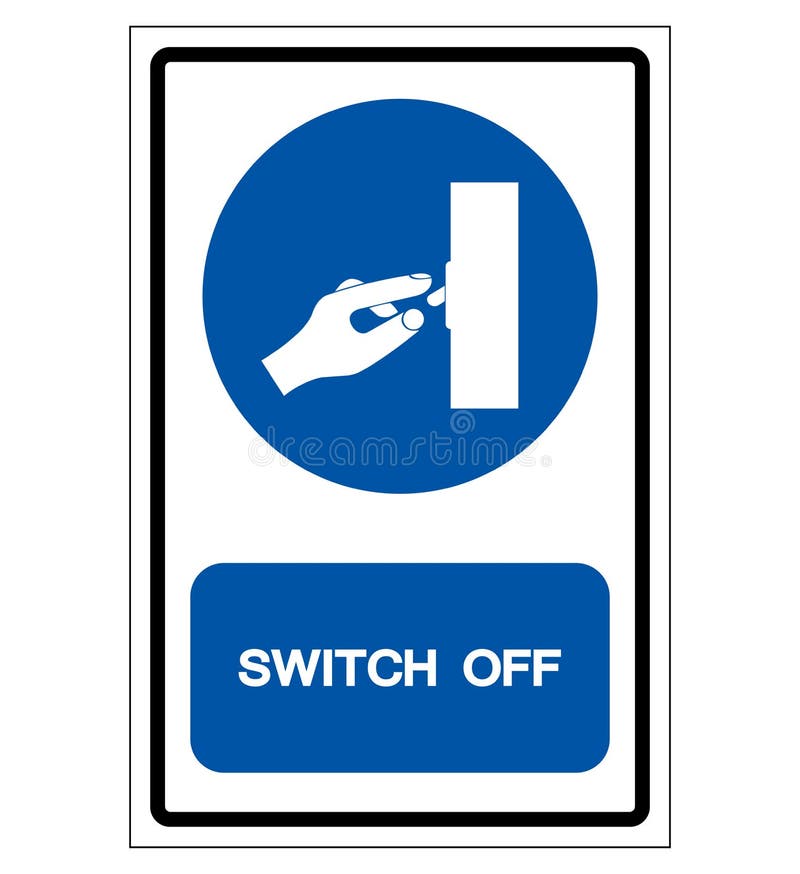 Switch Off Symbol Sign ,Vector Illustration, Isolate on White ...