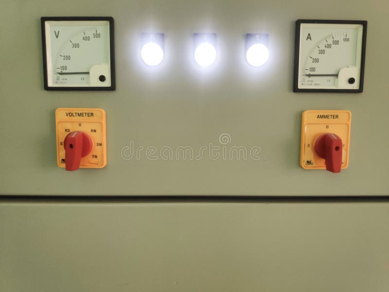 Switch Panel of Electrical Factory Stock Photo - Image of switch, meter ...