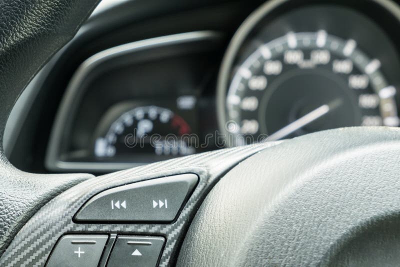 Switch Panel Steering Wheel Stock Image - Image of inside, speedometer ...